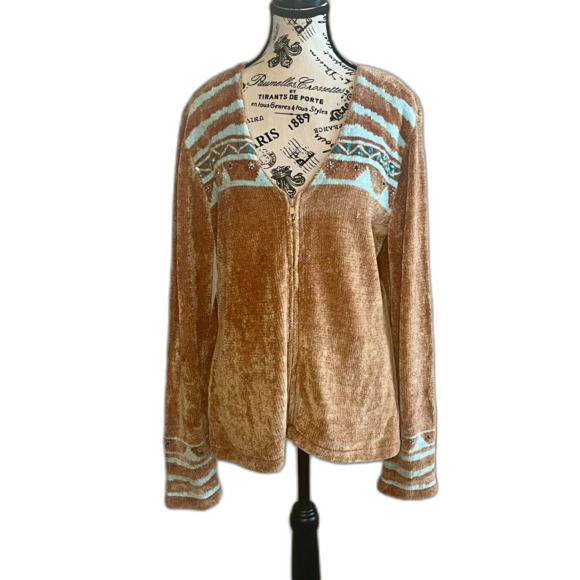 Soft Surroundings | Sweaters | Soft Surroundings Chenille Beaded Boho ...